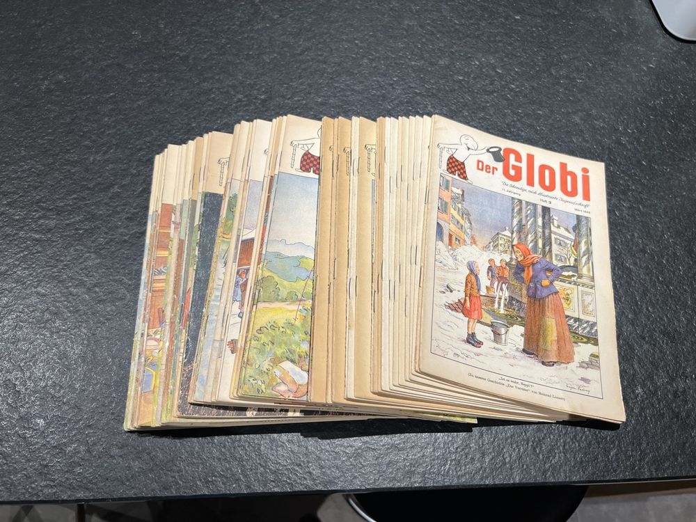 Der Globi Zeitschrift 52 Stück 1945-1953 Kinderbuch Globus (Gebraucht ...