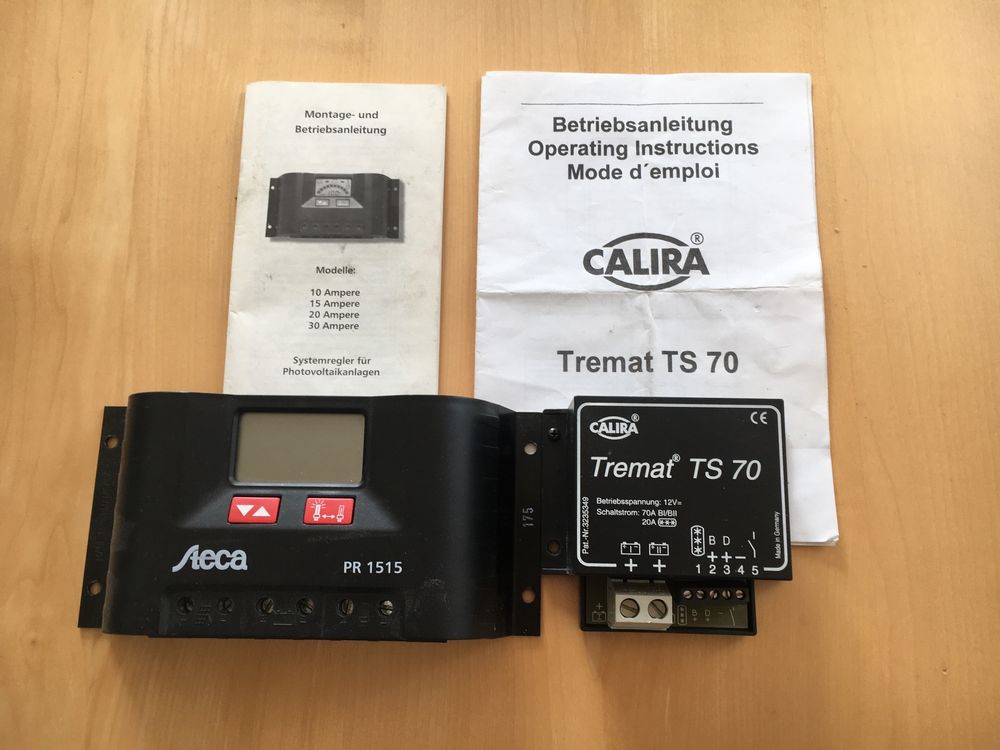 Laderegler Steca PR1515 und Trennrelais Calira TS70 | Kaufen auf Ricardo