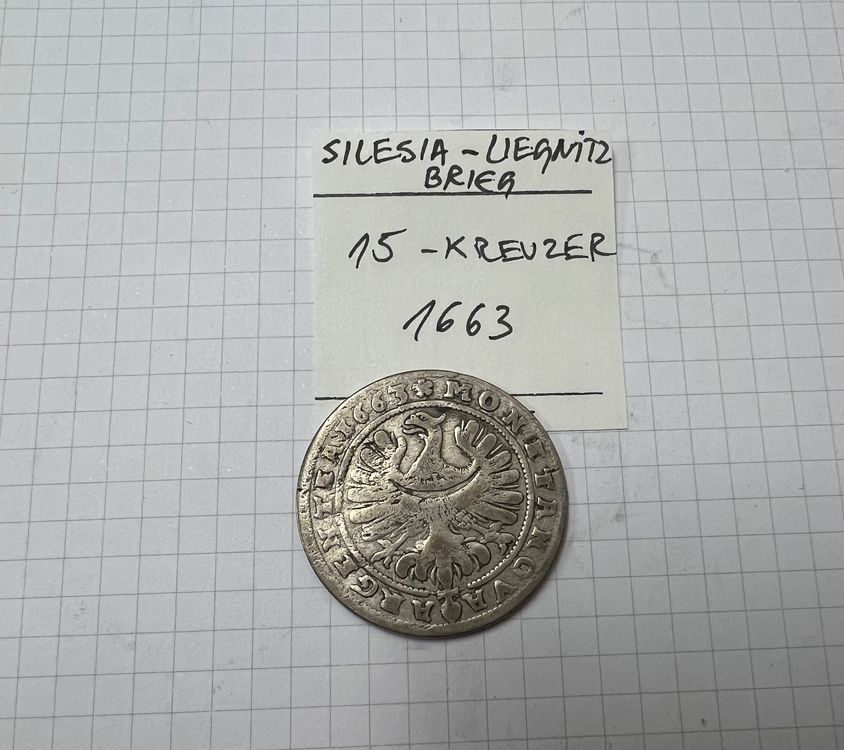 Germany - Silesia LIEGNITZ 15 Kreuzer 1663 (Gebraucht) in Zürich für ...