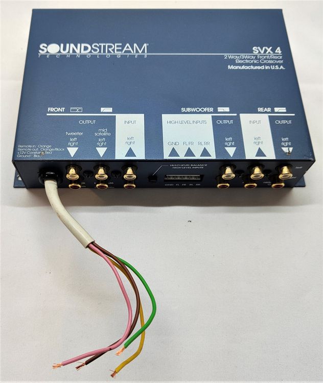 Soundstream Electronic Crossover SVX4 - Made in USA | Kaufen auf Ricardo