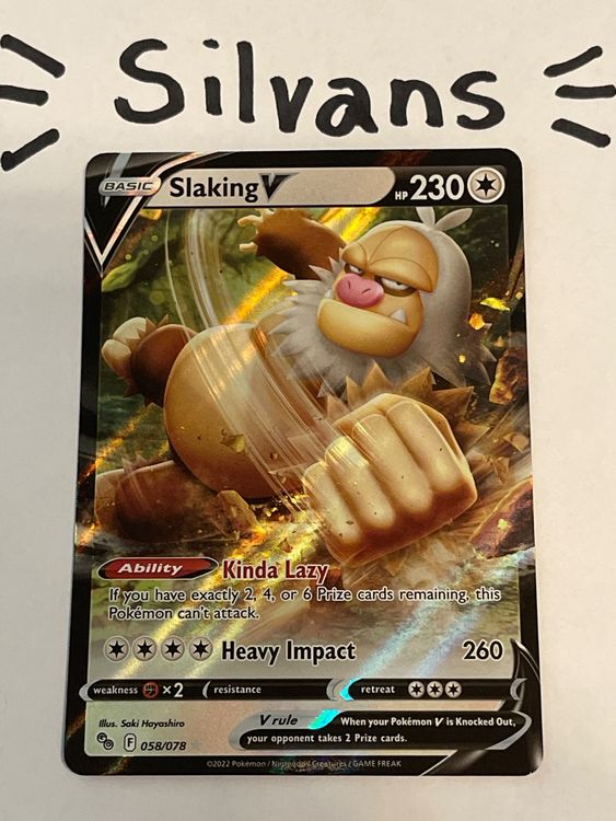 Slaking V 058/078 Pokemon GO Englisch | Kaufen auf Ricardo