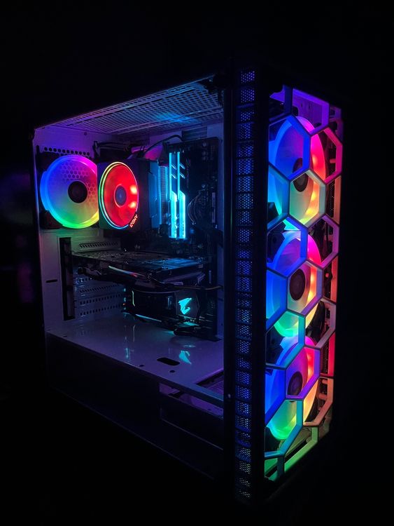 RGB Gaming PC / Gaming Computer AMD 5-3600X,16GB,RX570 8GB (Gebraucht ...