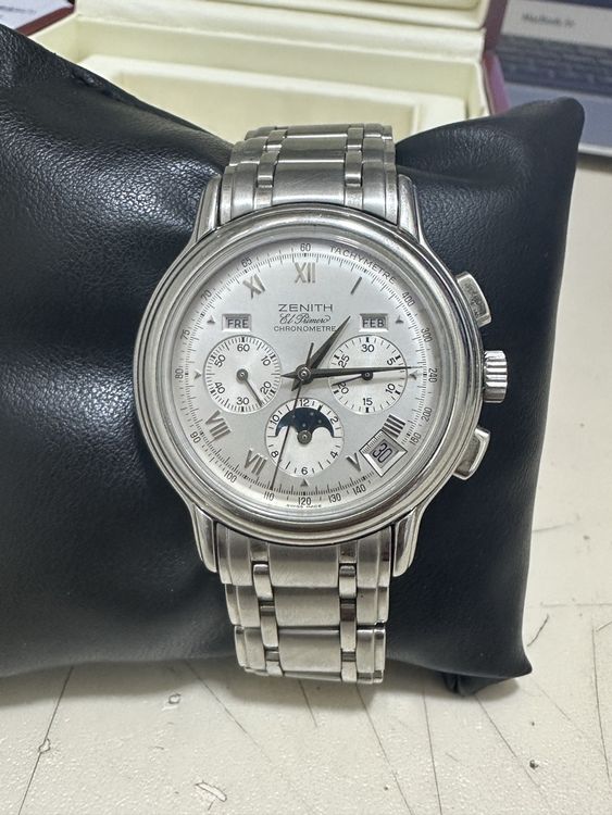 Zenith El Primero Chronomaster Triple Date Mondphase Silber | Kaufen ...