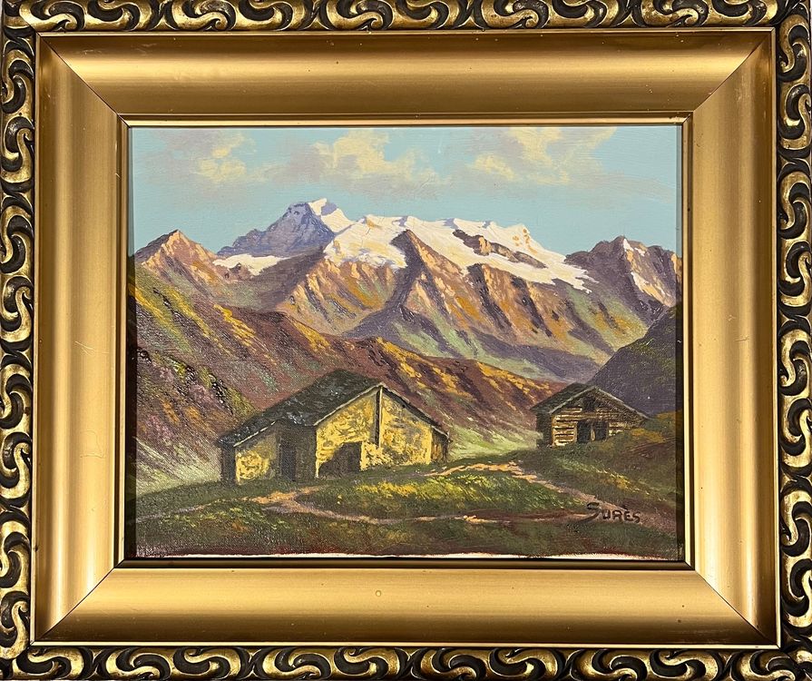 Berglandschaft Gemälde Signiert | Kaufen auf Ricardo