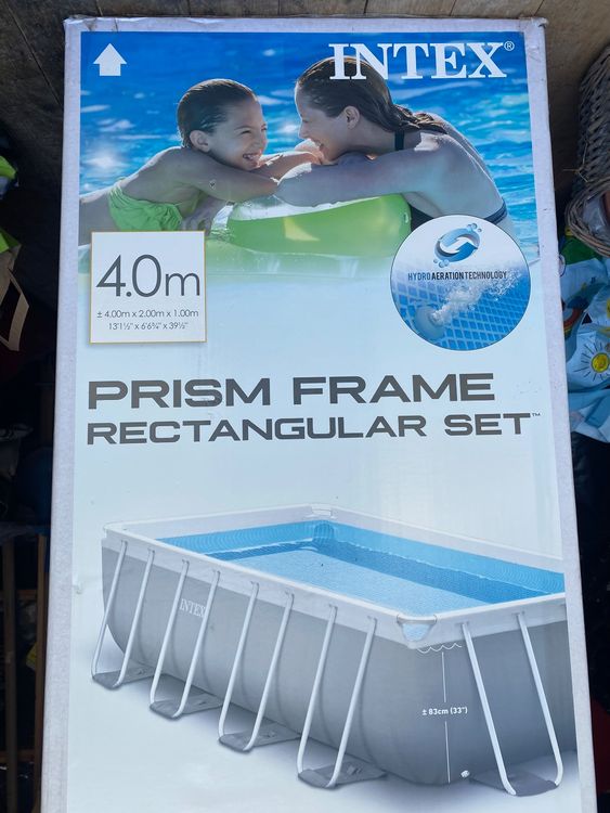 INTEX Pool 4m x 2m (Höhe 1m), wenig gebraucht mit Leiter (Gebraucht) in ...