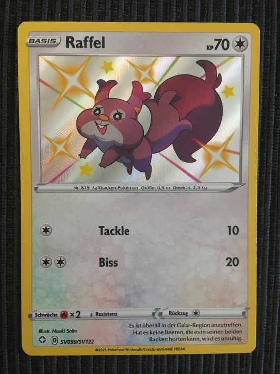 Pokemon Raffel Shiny Shining Fates Deutsch (Neu (gemäss Beschreibung ...