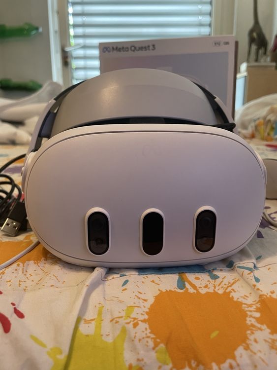 Meta Quest 3, 512 GB + VR bobo Head Strap (baterie) (Neu (gemäss ...