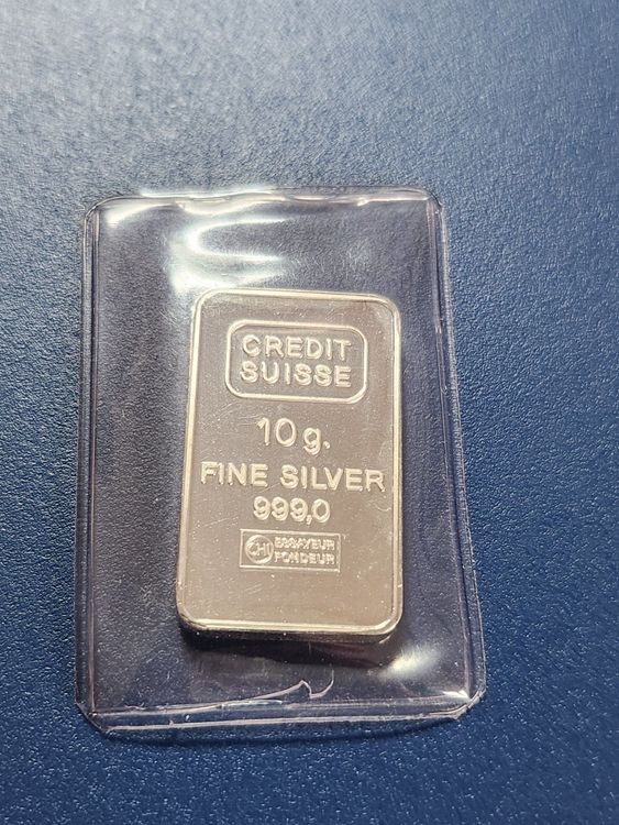 10g Silberbarren Credit Suisse CS SKA Lingot Silver | Kaufen auf Ricardo