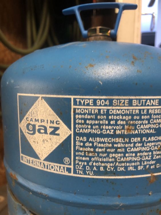 Gasflasche Camping Gas 4.1 kg Type 904 Butane (Gebraucht) in Aarberg ...
