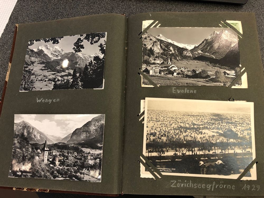 Unberührtes Album mit 170 alten Ansichtskarten SCHWEIZ !!! (Gebraucht ...