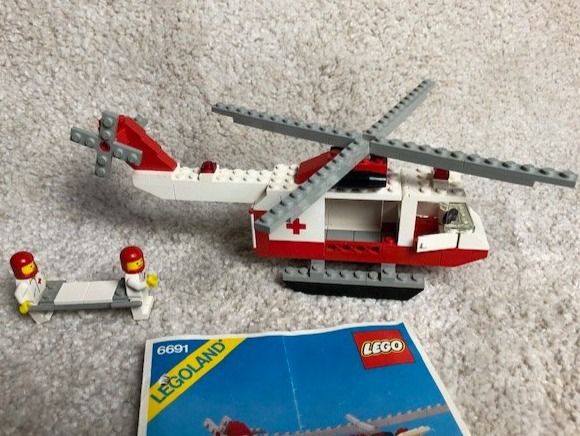 Lego 6691 Classic Red Cross Helicopter (inkl. Anleitung) (Gebraucht) in ...