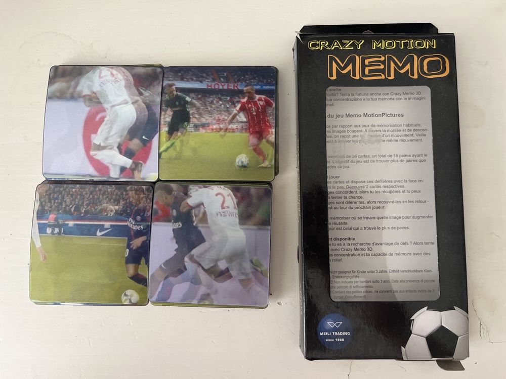 Crazy Motion Memo Spiel - Fussball Edition (Neu (gemäss Beschreibung ...