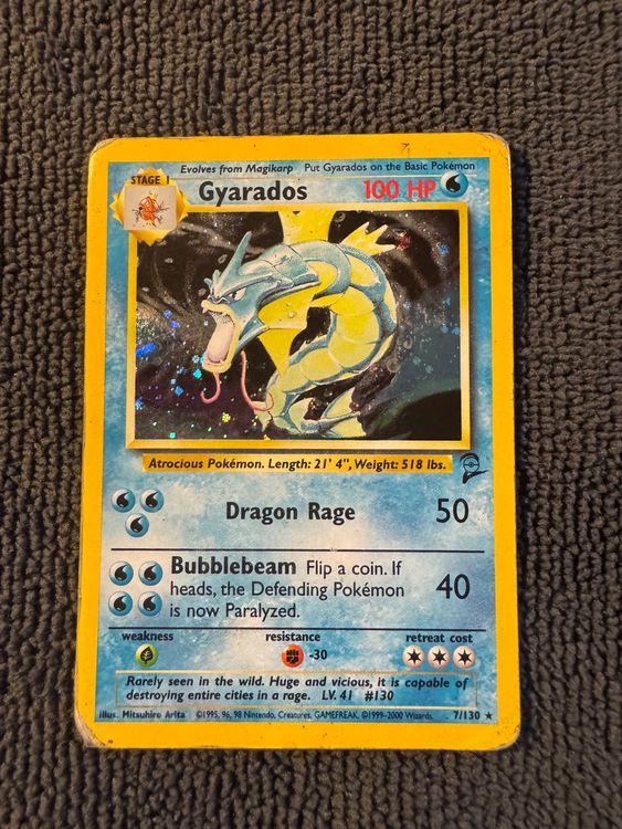 Pokemon Gyarados 7/130 Holo Base Set 2 ENG | Kaufen auf Ricardo