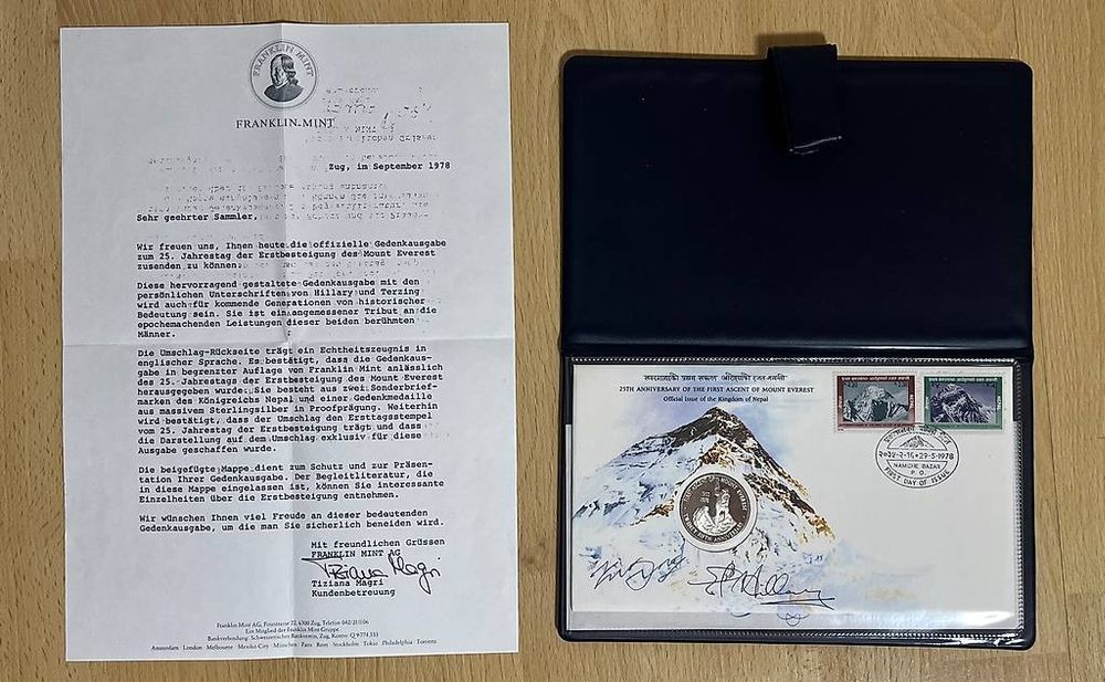 Mount Everest Gedenkausgabe Nepal 1978 ? Silbermedaille (Gebraucht) in ...