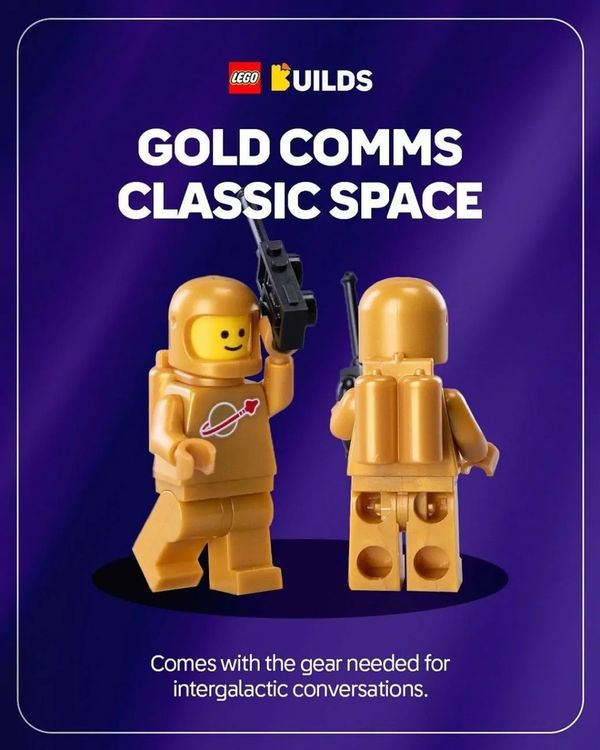 LEGO Minifigure Vending Machine (21358): Classic Space Gold (Neu ...
