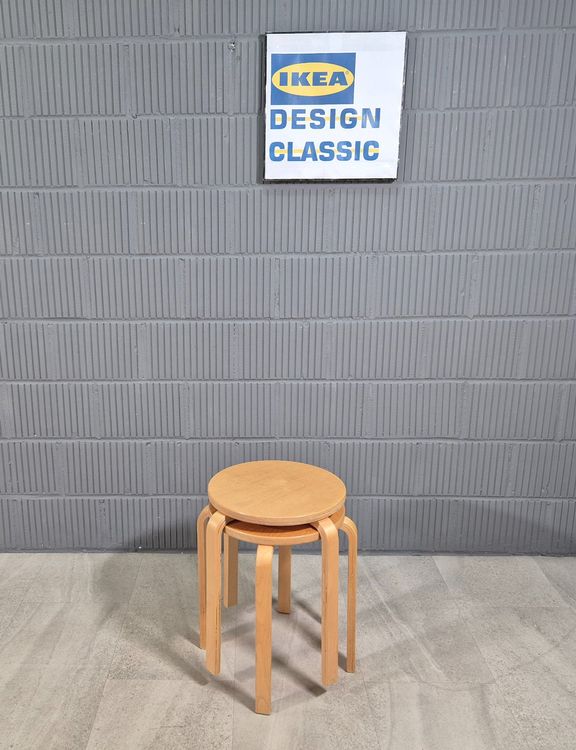 2 IKEA Frosta Stool Hocker, Stapelhocker Design Alvar Aalto | Kaufen auf Ricardo
