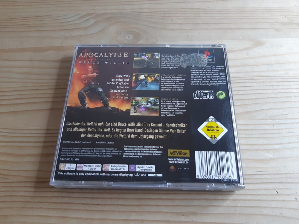 Apocalypse - starring Bruce Willis - PS1 (Gebraucht) in Welschenrohr ...