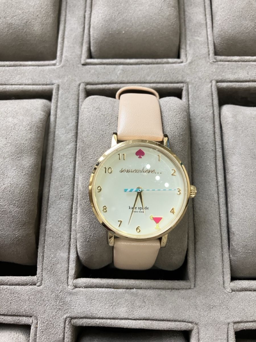 Kate Spade Damenuhr - Besonderes Design mit Cocktail um 17h (Gebraucht ...