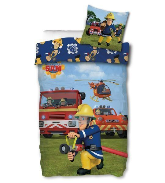 Bettanzug Feuerwehmann Sam 160/210 + 65/100cm 100%Baumwolle | Kaufen auf Ricardo