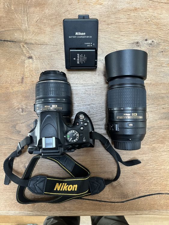 Nikon D5100 Spiegelreflex Kamera mit zwei Objektiven (Gebraucht) in für CHF 210 – mit Lieferung ...
