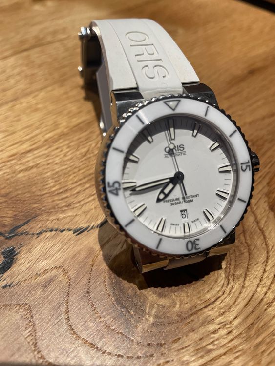 ORIS AQUIS Date White Automatic/Automatik I 43mm | Kaufen auf Ricardo