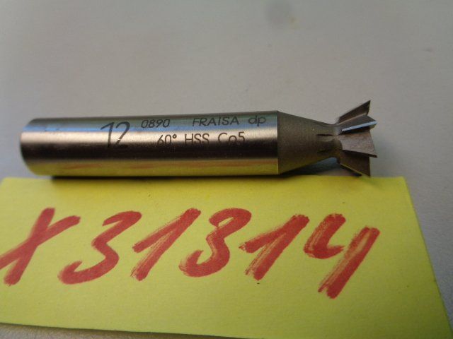 FRAISA HSS Prisma Fräser Ø12x60° / Schaft-Ø10mm / X31314 (Gebraucht) in ...