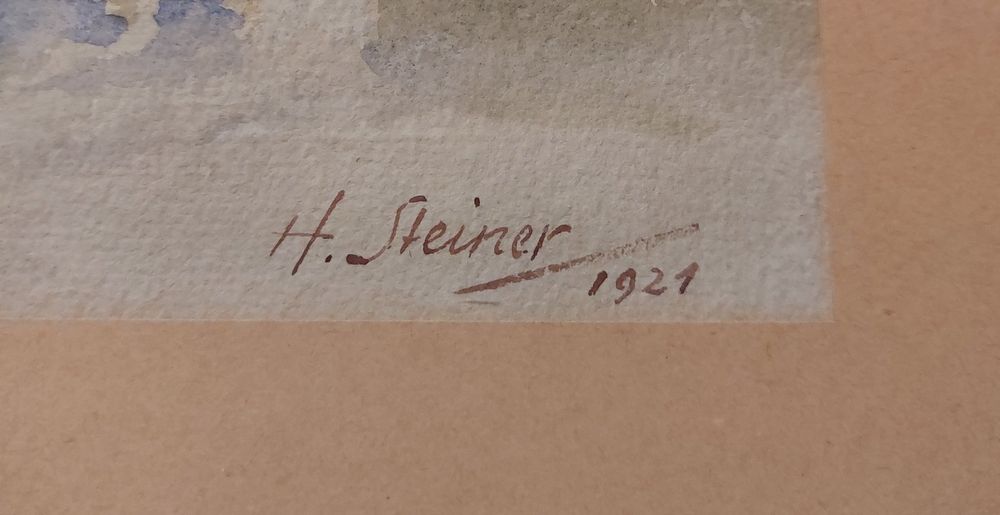 Orginal Aquarell Hans Steiner 1872 - 1955 (Gebraucht) in Niederglatt ZH ...