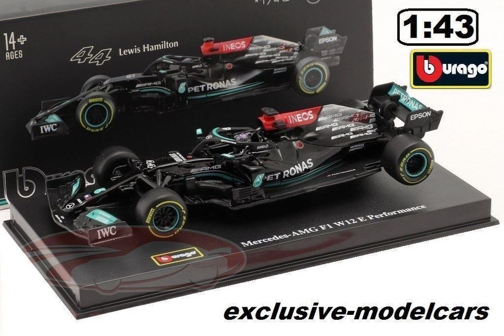 MERCEDES-AMG W12 #44 2021 (Lewis Hamilton) 1:43 von Bburago | Kaufen auf Ricardo