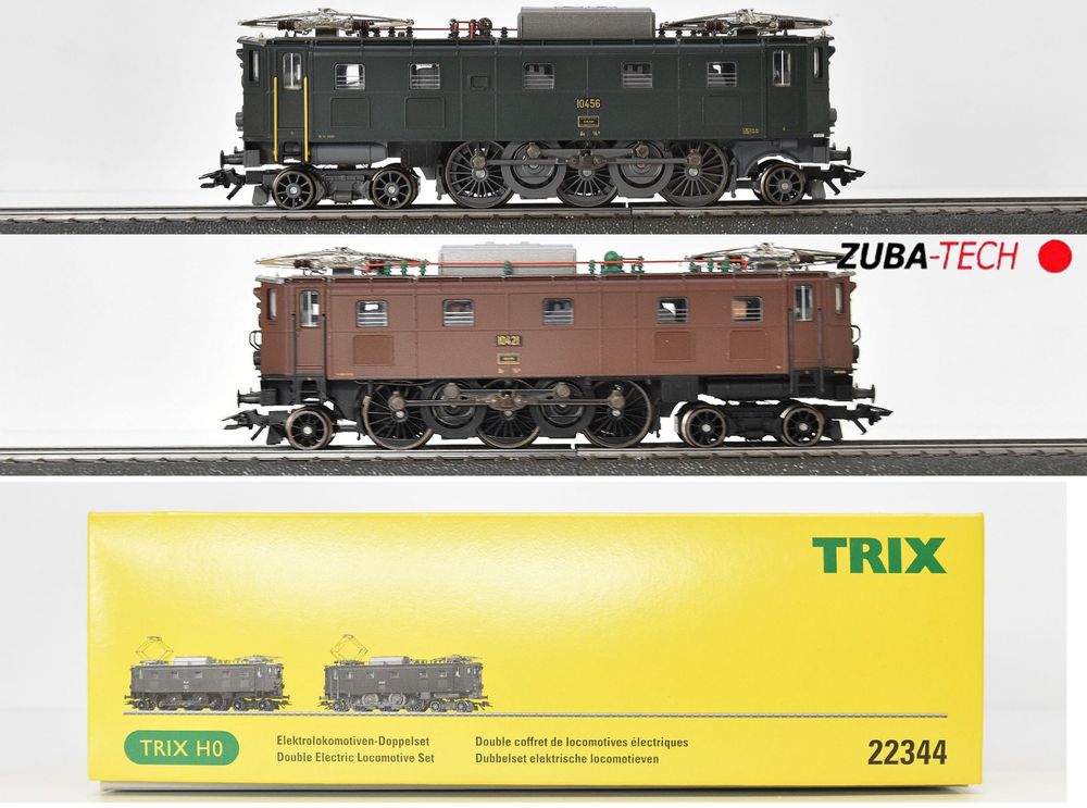 Trix 22344 E-Lokomotiven Doppelset Ae 3/6 II SBB H0 GS OVP (Neu (gemäss ...