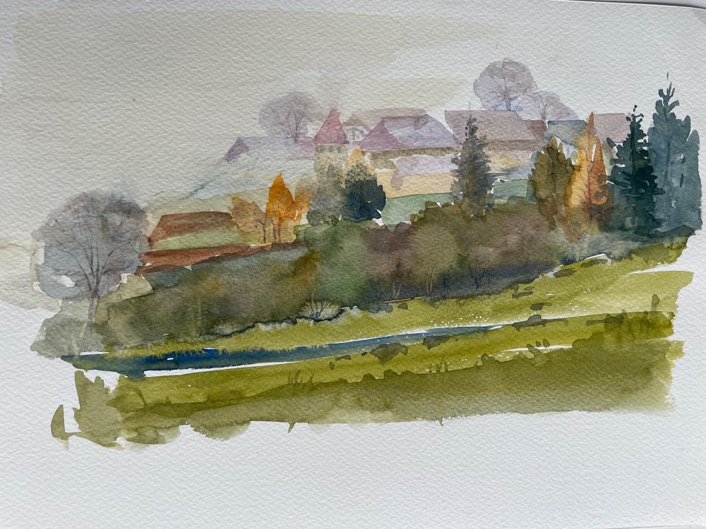 Aquarell von Leo Kalmus (1904-1986) Aus der Künstler Nachlas (Gebraucht ...