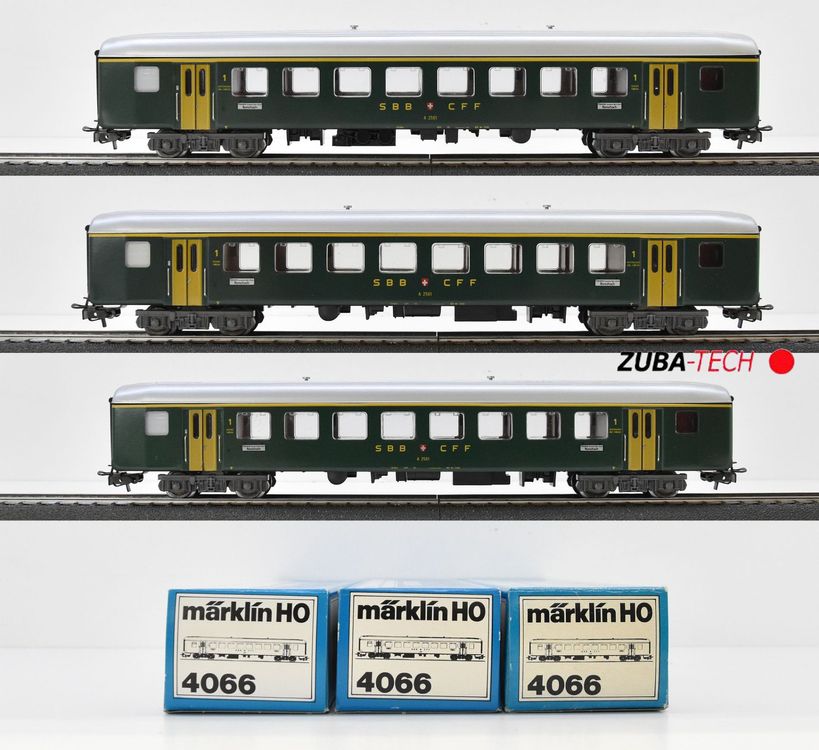 Märklin 3x 4066 EW II Personenwagen SBB H0 WS mit OVP (Gebraucht) in St. Gallen für CHF 72 – mit ...