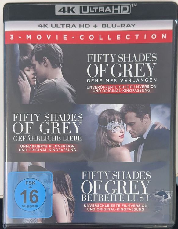 Fifty Shades of Grey -3 Movie Collection Blu-ray UHD 6 Discs (Gebraucht ...