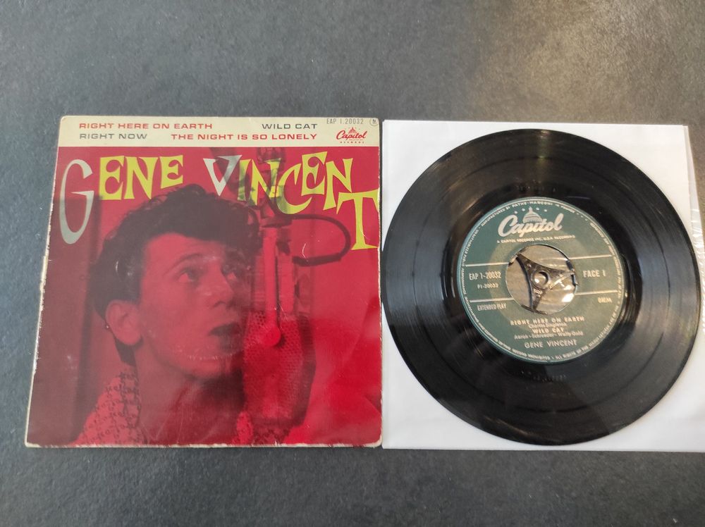 Gene Vincent - Right here on earth EP Frankreich (Gebraucht) in Baden ...
