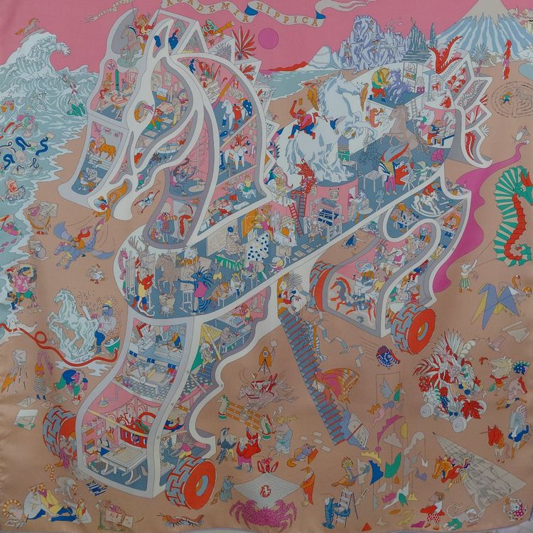 Foulard HERMES,90x90,neuwertig,280 Fr. (Neu (gemäss Beschreibung)) in ...