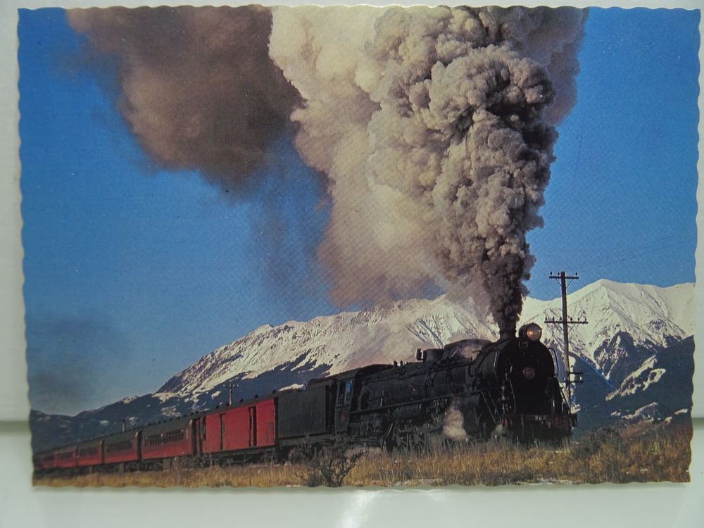 Neuseeland NZR Kb Class Dampflok Postkarte, 1969. (Neu (gemäss ...