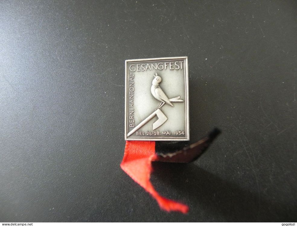 Abzeichen Gesangfest Biel Bienne 1934 (Gebraucht) in Biel/Bienne für CHF 1 – mit Lieferung auf ...