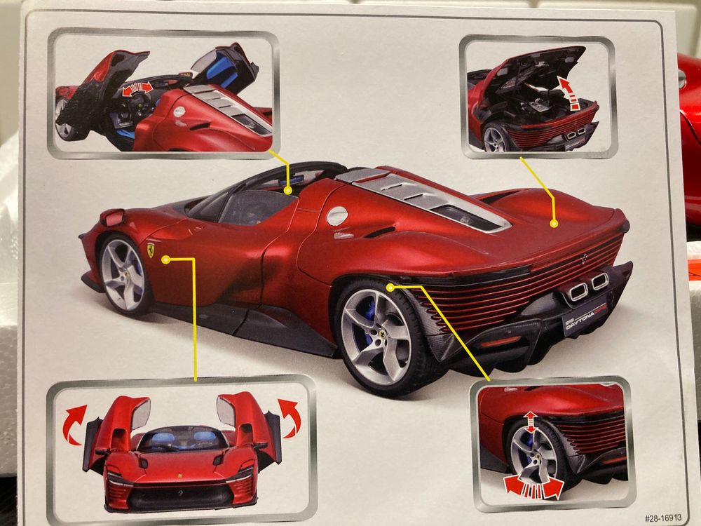 FERRARI - DAYTONA SP3 SPIDER OPEN ROOF 2022 1/18 Rosso Magna | Kaufen ...