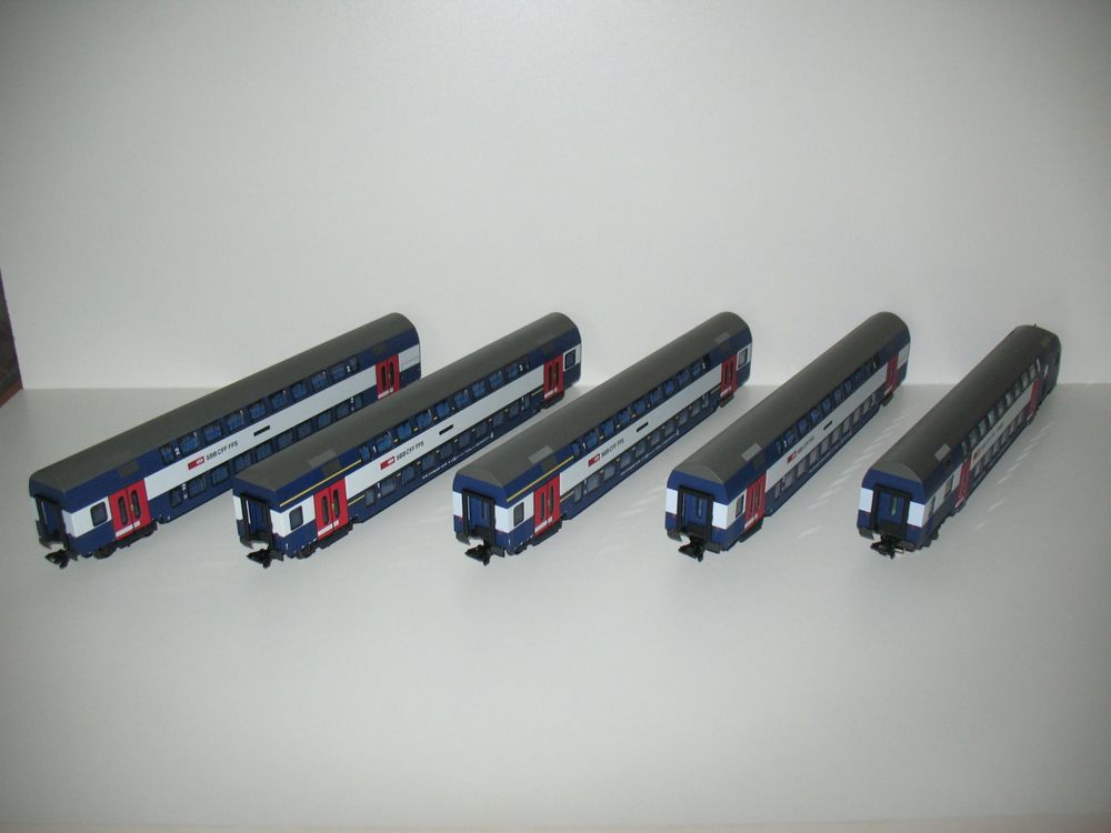 "Zürcher S-Bahn" Zug in H0~ Märklin 43574, 43576 Wagen 29487 (Neu ...