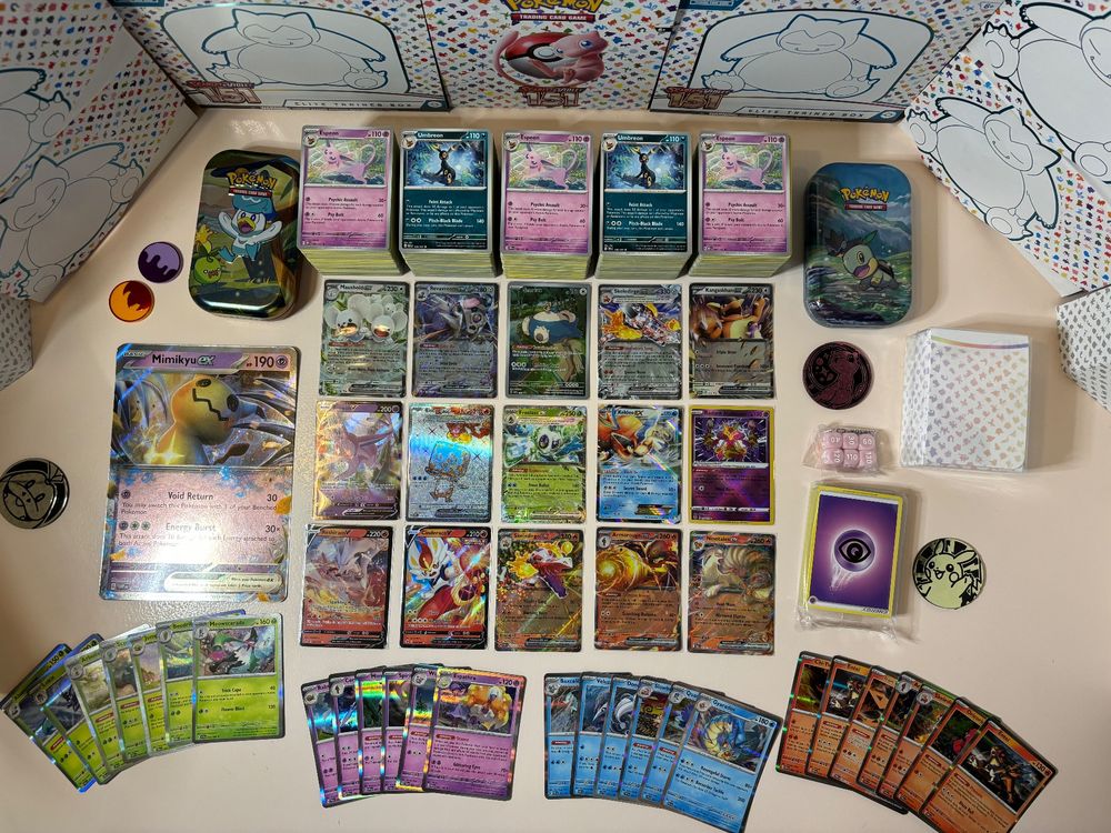 Umbreon Pokémon-Sammlung mit über 1000 Pokémon-Karten (eng) (Neu ...