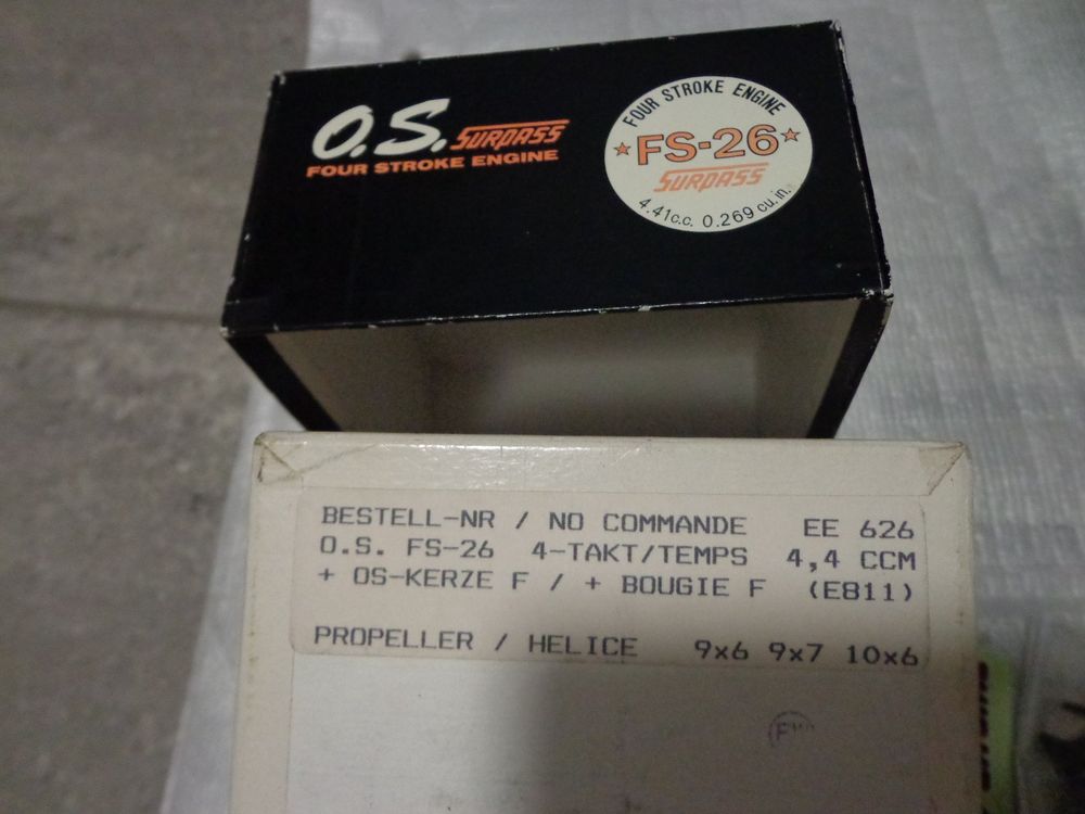 Modellmotor OS FS 26 Surpass (4.41ccm) NEU (Neu und originalverpackt ...