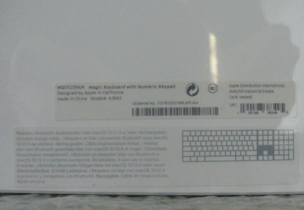 Apple Magic Keyboard Model A1843 MQ052M/A (CH-Tastatur) (Gebraucht) in ...