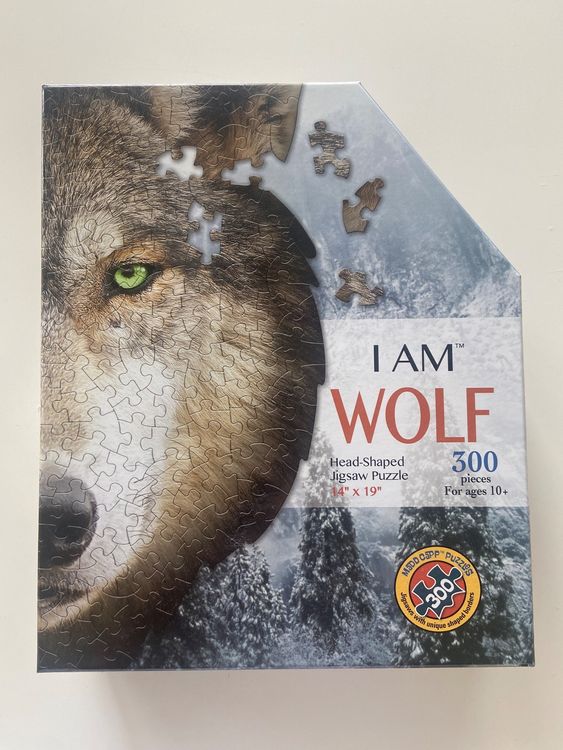Puzzle „I am wolf“, 300- teilig, in Kopf-Form (Gebraucht) in Effretikon ...
