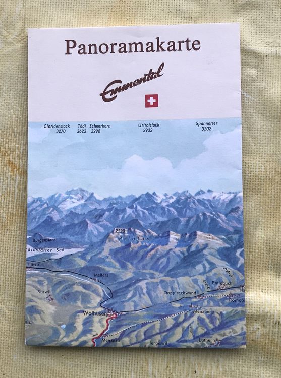 PANORAMAKARTE EMMENTAL | Kaufen auf Ricardo