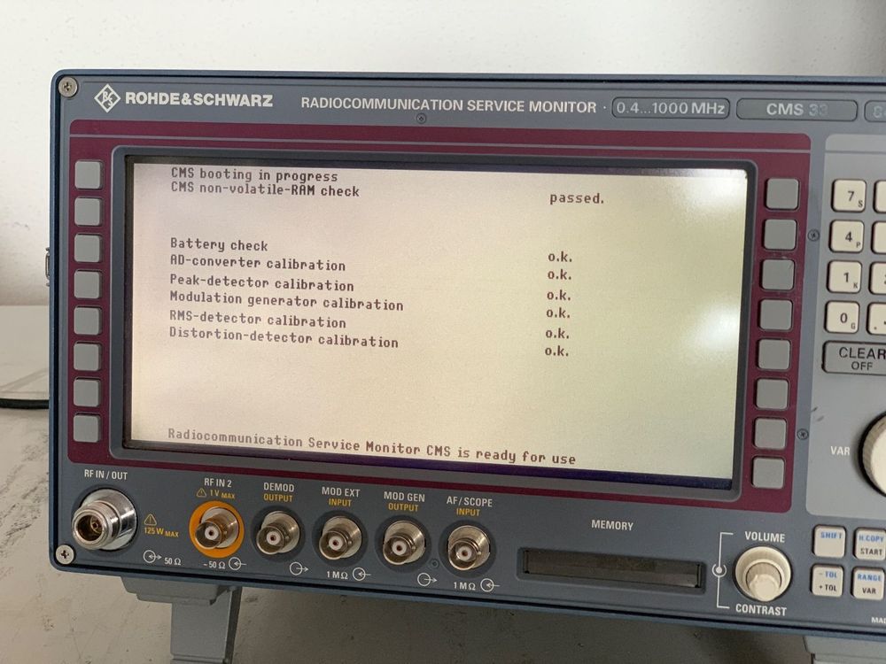 Rohde&Schwarz CMS33 Funkmessplatz (Gebraucht) in Nottwil für CHF 2490 ...