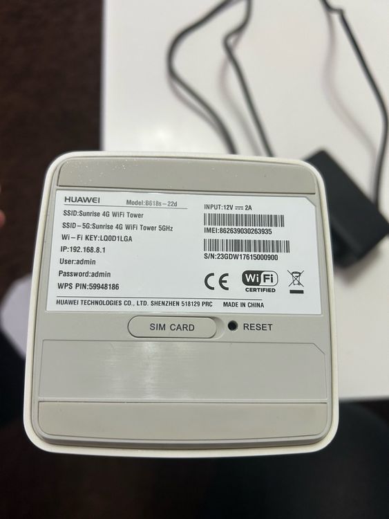 Sunrise Wlan Modem (Gebraucht) in Urdorf für CHF 49 – mit Lieferung auf ...