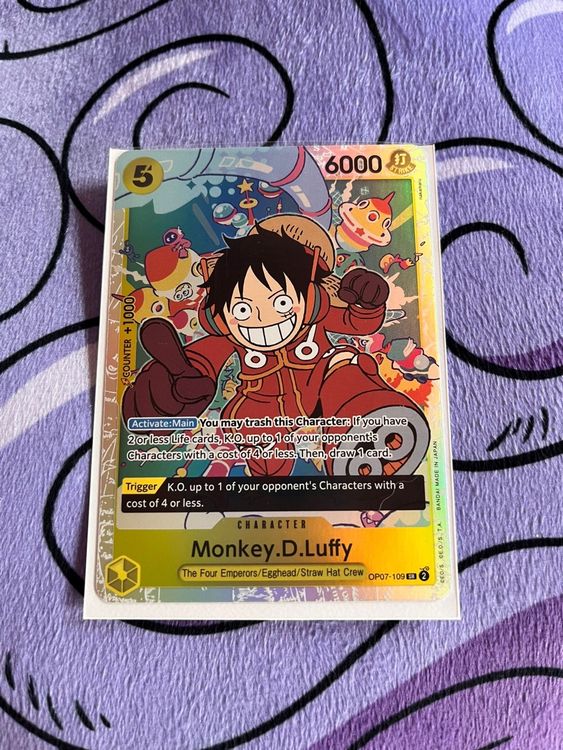 One Piece TCG Monkey.D.Luffy OP07-109 ENG (Neu (gemäss Beschreibung ...