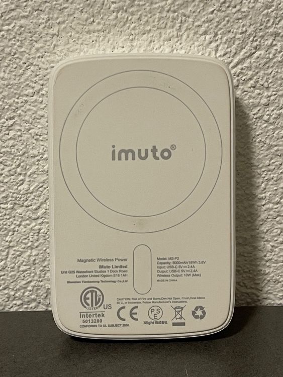 imuto Powerbank (wireless charging) | Kaufen auf Ricardo