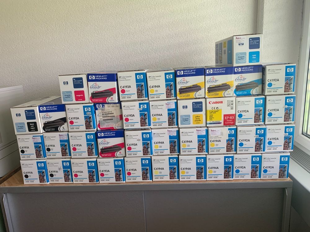 HP Color LaserJet 4550 Toner/Fuser/Tarsnferkit/Drum/Drucker (Gebraucht ...