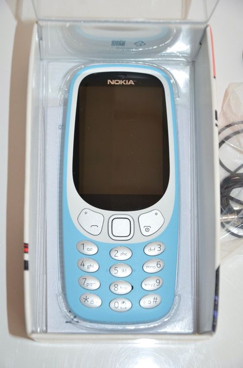 Handy / Smartphone: Nokia 3310 3G hellblau | Kaufen auf Ricardo