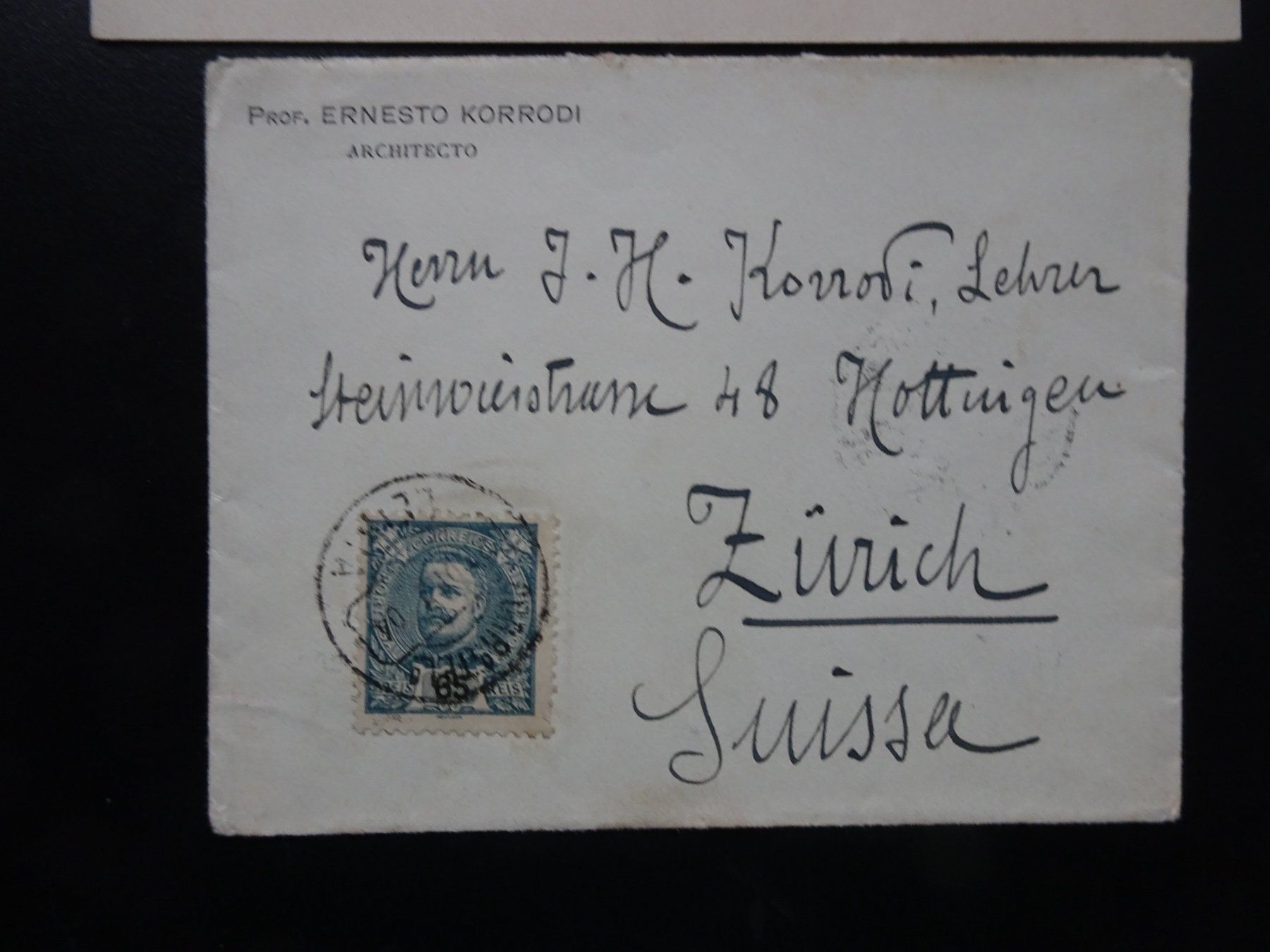 P O R T U G A L, Brief und 5 alte Marken, ab 1880 (Gebraucht) in Stäfa ...